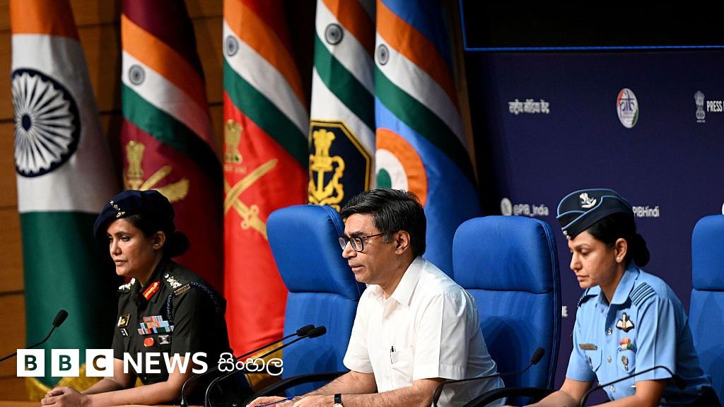 පකිස්ථානයට එරෙහි ඉන්දීය ප්‍රහාරය 'Operation Sindoor' ලෙස නම් කිරීම ...