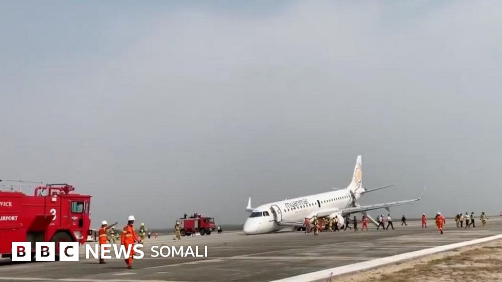 Diyaarad taayir la’aan degtay - BBC News Somali