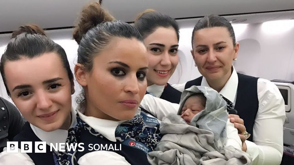 Shaqaale diyaaradeed oo haweenay hawada kaga umuliyay - BBC News Somali