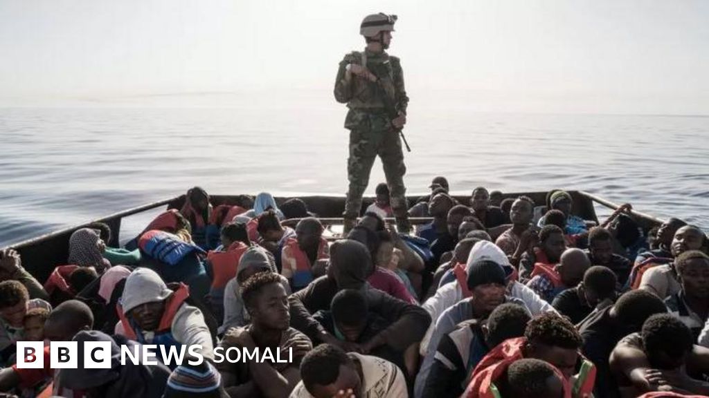 Dad tahriibeyaal ah oo lagu gubay xeebta Liibiya - BBC News Somali