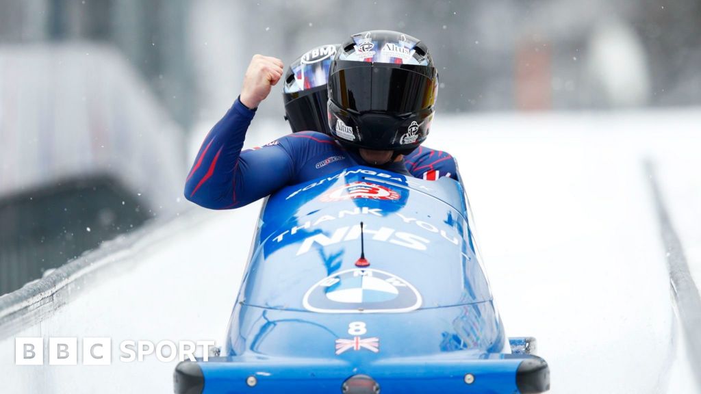 Beijing 2022: Brad Hall and Greg Cackett win two-man bobsleigh World ...
