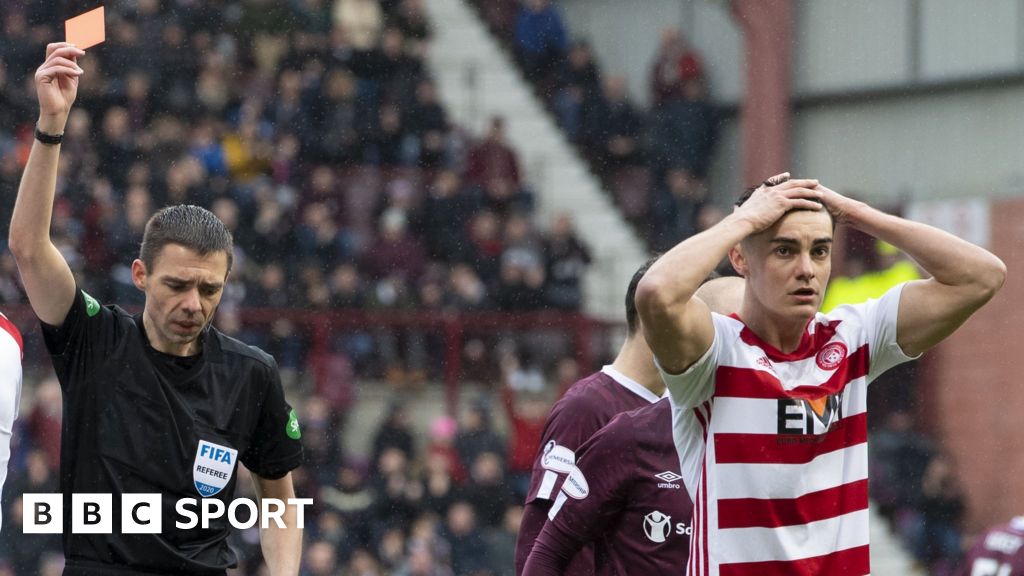 Hamilton Academical: Jamie Hamilton red card at Hearts challenged - BBC ...