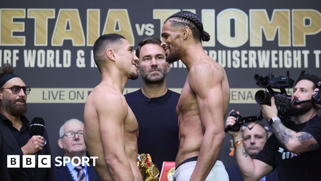 Jai Opetaia v Jordan Thompson: Briton towers over champion as both make ...
