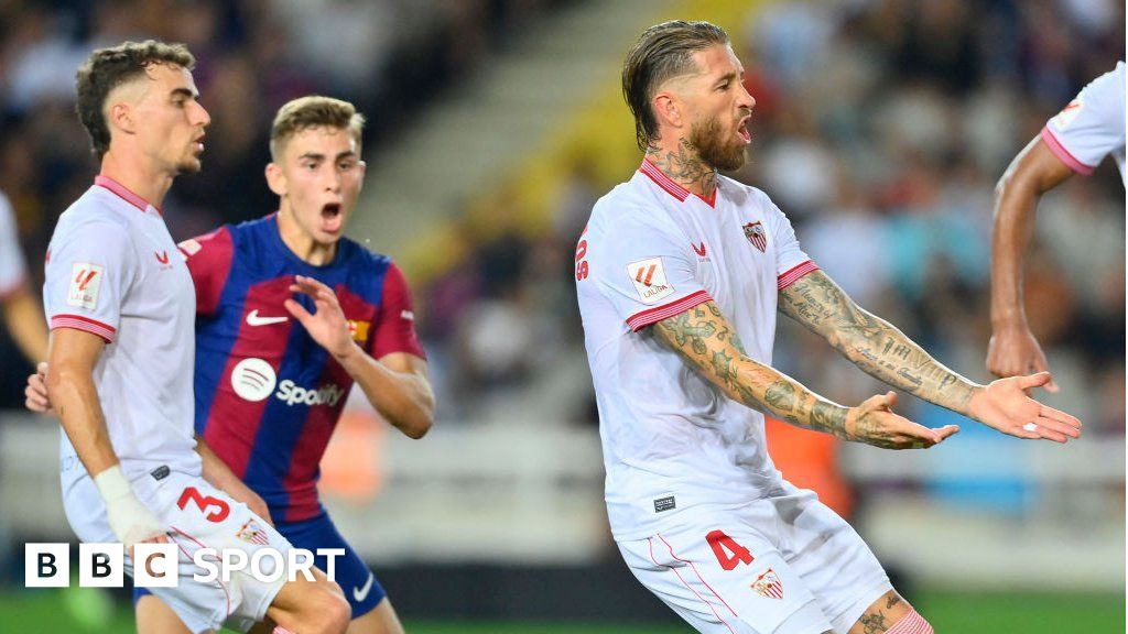 Barcelona 1-0 Sevilla: Sergio Ramos own goal gives Barca victory - BBC ...