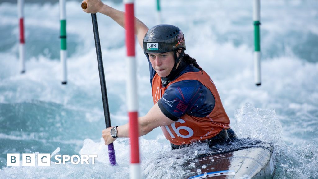 Canoe Slalom World Cup: Kimberley Woods wins kayak cross gold in Prague - BBC Sport