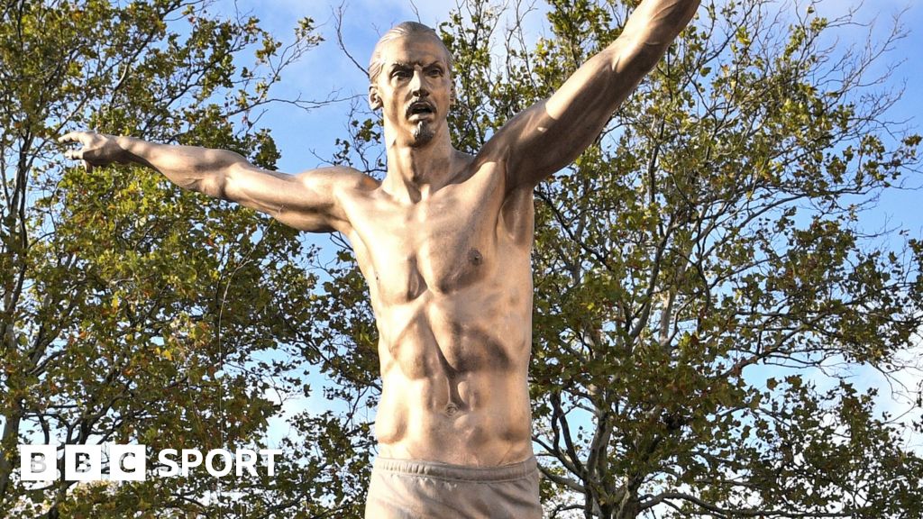 Zlatan Ibrahimovic: Swedish striker's new bronze statue vandalised ...