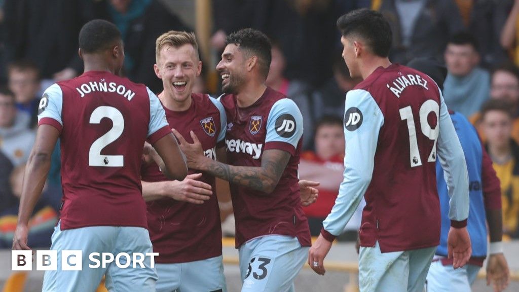 Wolves 1-2 West Ham United: Key stats - BBC Sport