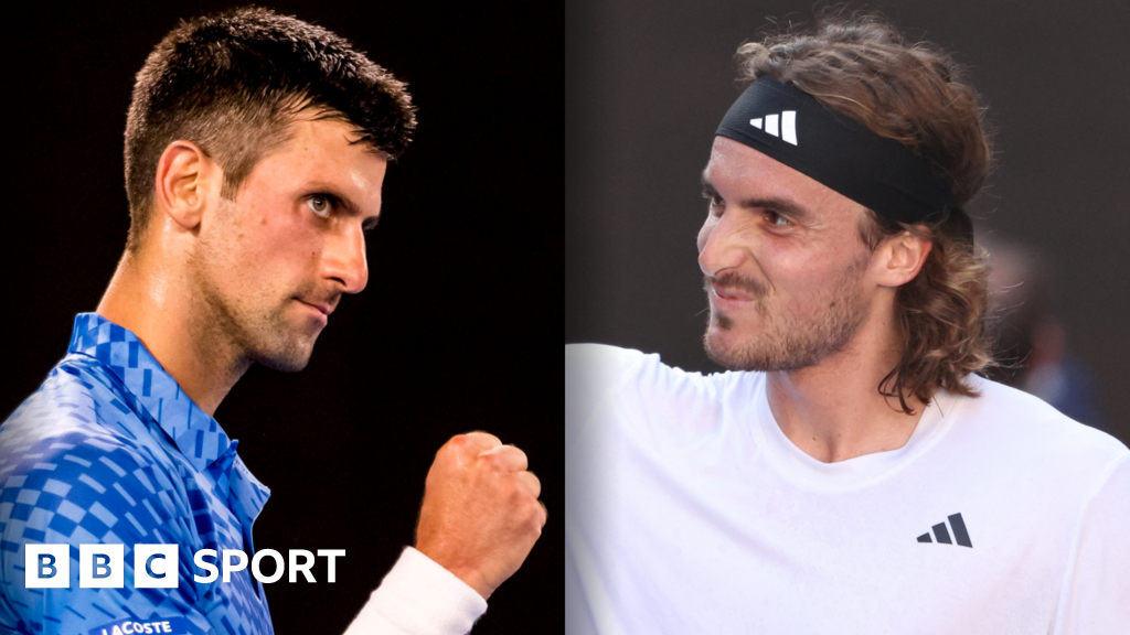Australian Open 2023: Novak Djokovic meets Stefanos Tsitsipas in Melbourne final - BBC Sport