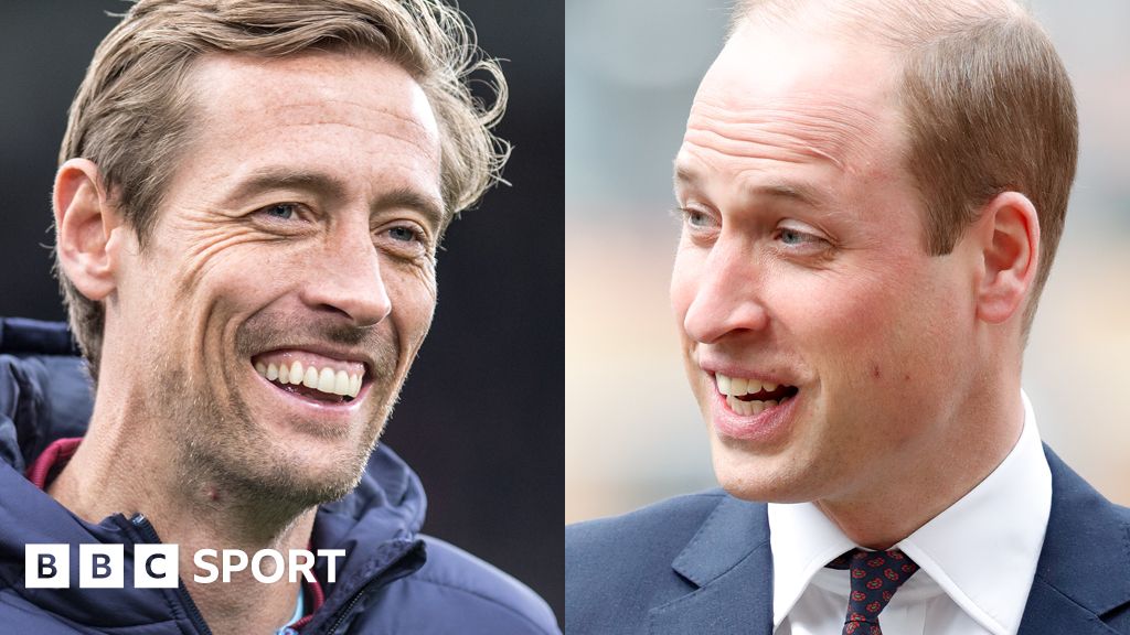Prince William meets Peter Crouch: Duke of Cambridge on lockdown ...