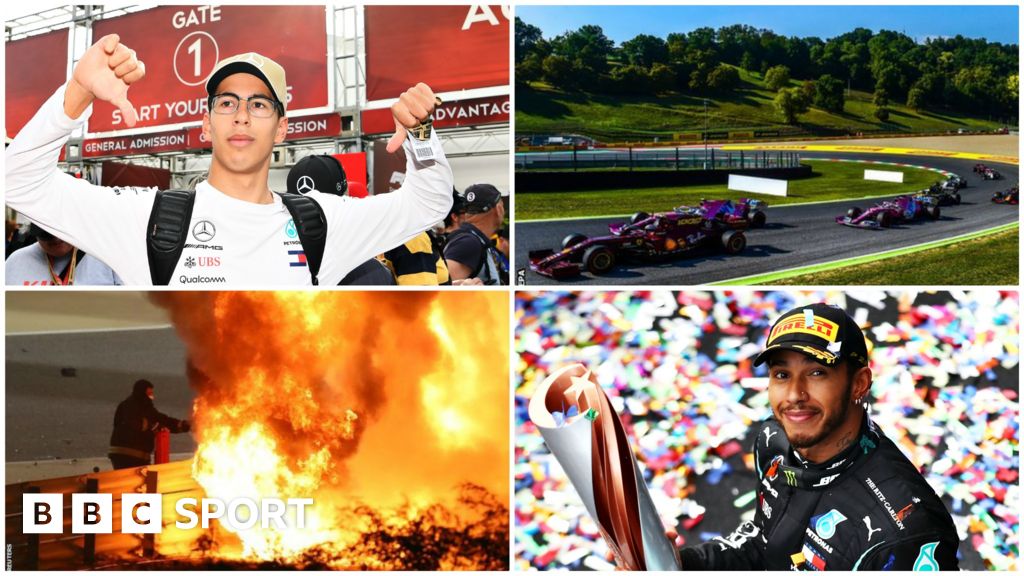 Formula 1 2020: 12 pictures of a season like no other - BBC Sport