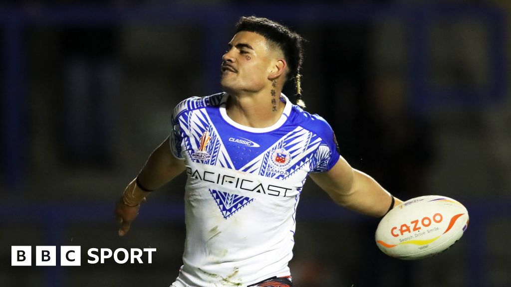 Rugby League World Cup: Samoa 62-4 France - Taylan May scores four ...