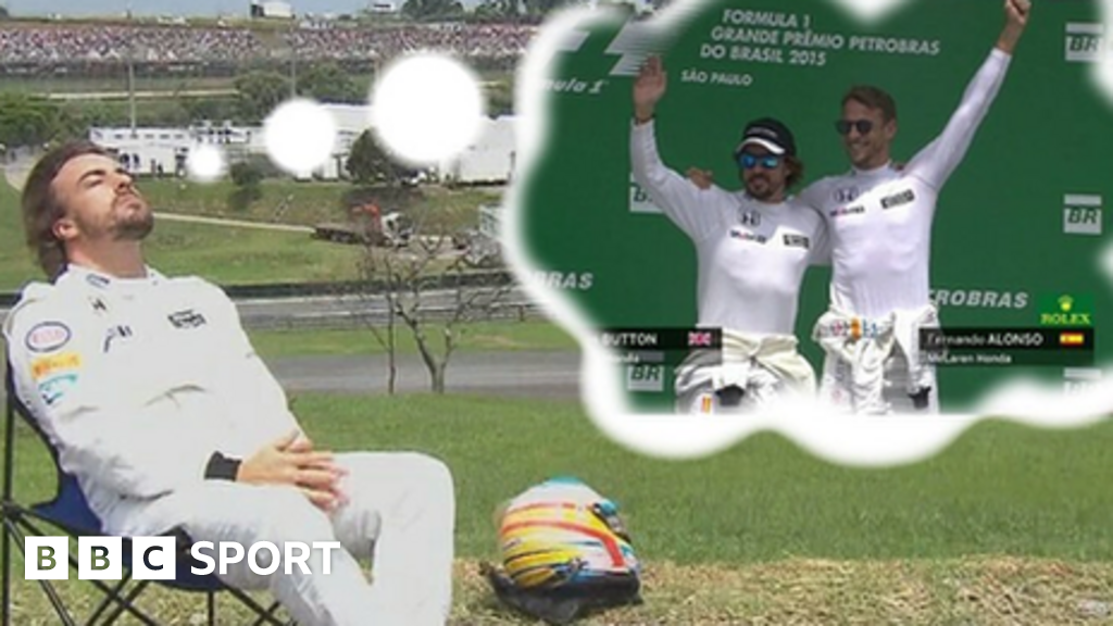 Fernando Alonso: #PlacesAlonsoWouldRatherBe after Brazilian GP - BBC Sport