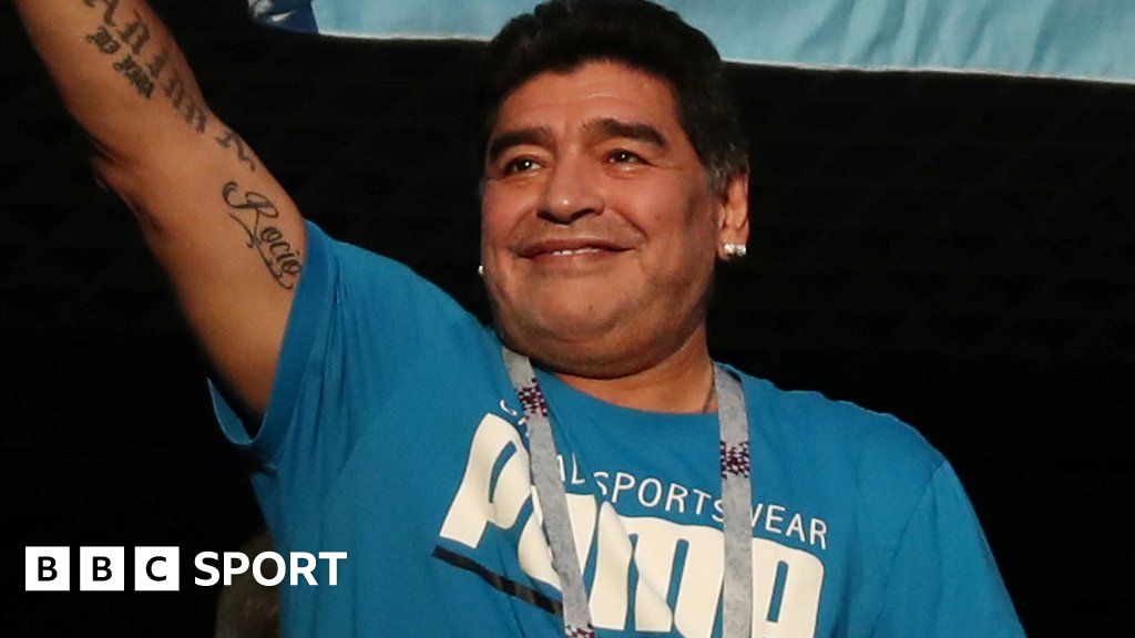 Diego Maradona 'fine' after being seen by doctor during World Cup match ...