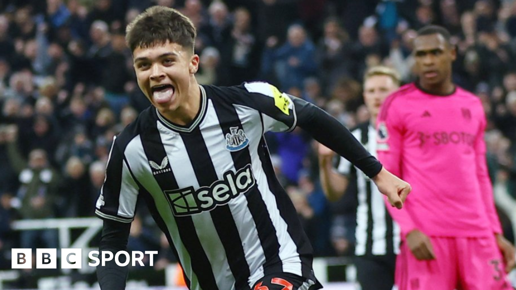 Newcastle United 3-0 Fulham: Lewis Miley sets Magpies record with first goal in Premier League ...