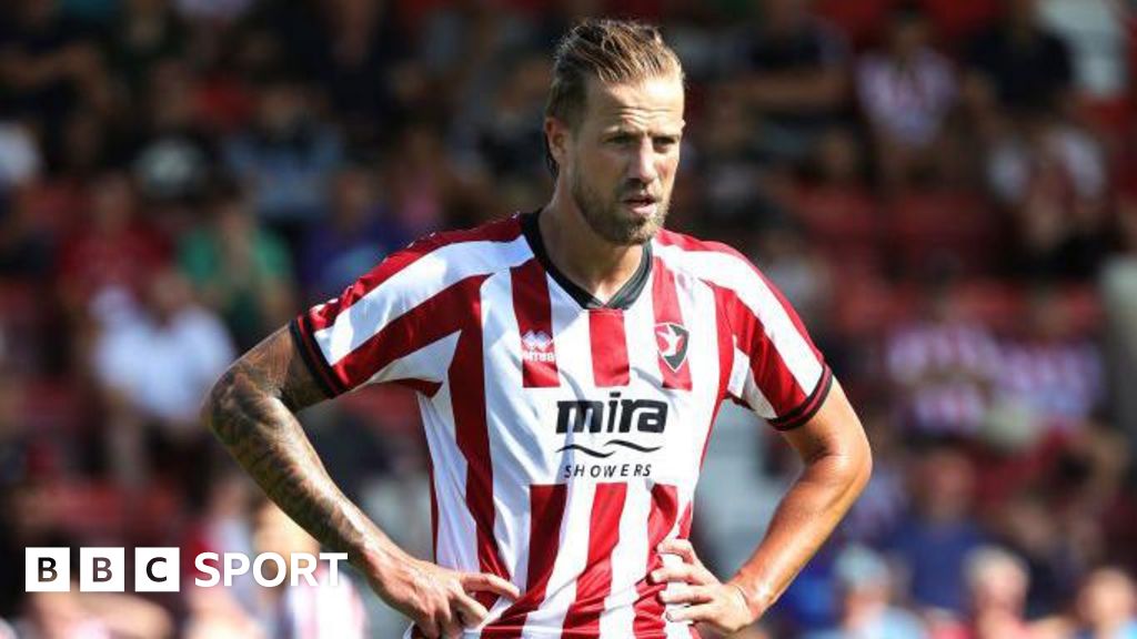 Harry Pell: Cheltenham midfielder out for most of 2024-25 with ruptured ...