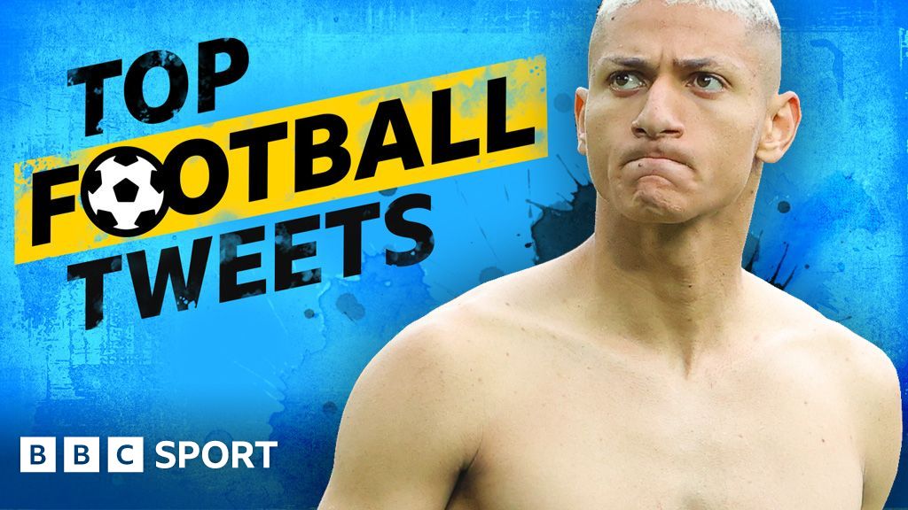 Top Football Tweets: There were fireworks at Goodison - BBC Sport