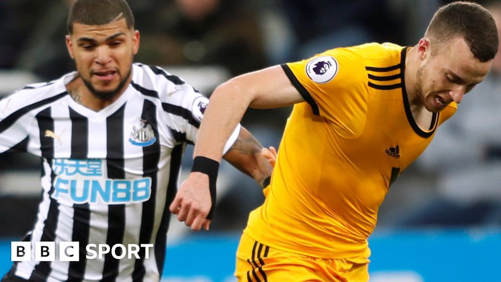 Newcastle 1-2 Wolves: Visitors score 95th-minute winner against 10 men ...