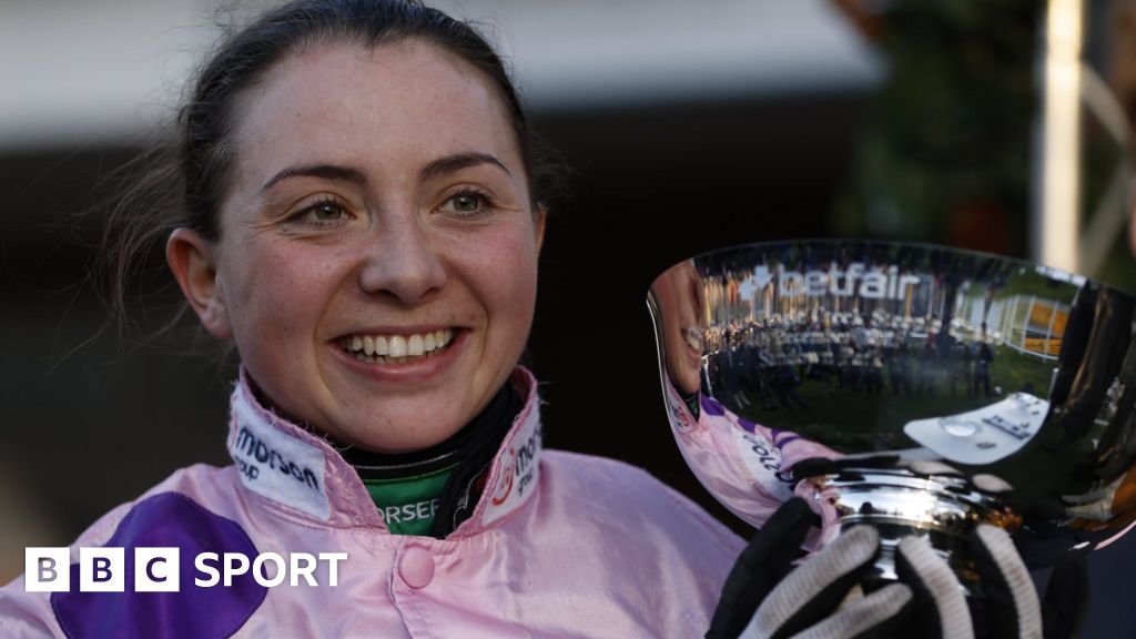 Bryony Frost wins Tingle Creek Chase at Sandown on Greaneteen - BBC Sport