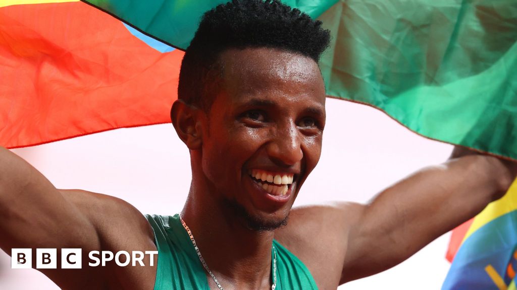 Tokyo Olympics: Ethiopia's Selemon Barega wins first track gold - BBC Sport