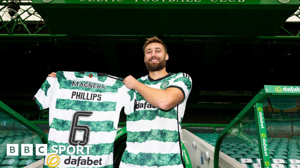 Phillips eyes Celtic game time after media-room debut - BBC Sport