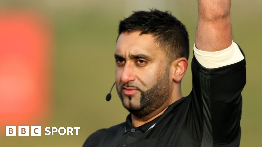 South Asian referee Sunny Gill promoted to EFL - BBC Sport