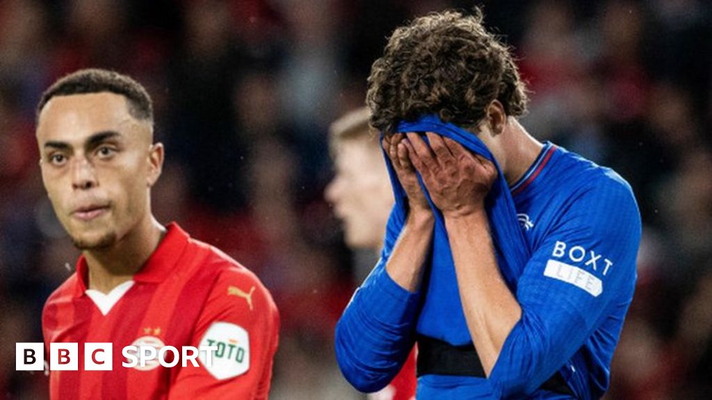 PSV Eindhoven 5-1 Rangers (agg 7-3): Michael Beale's team not ready ...
