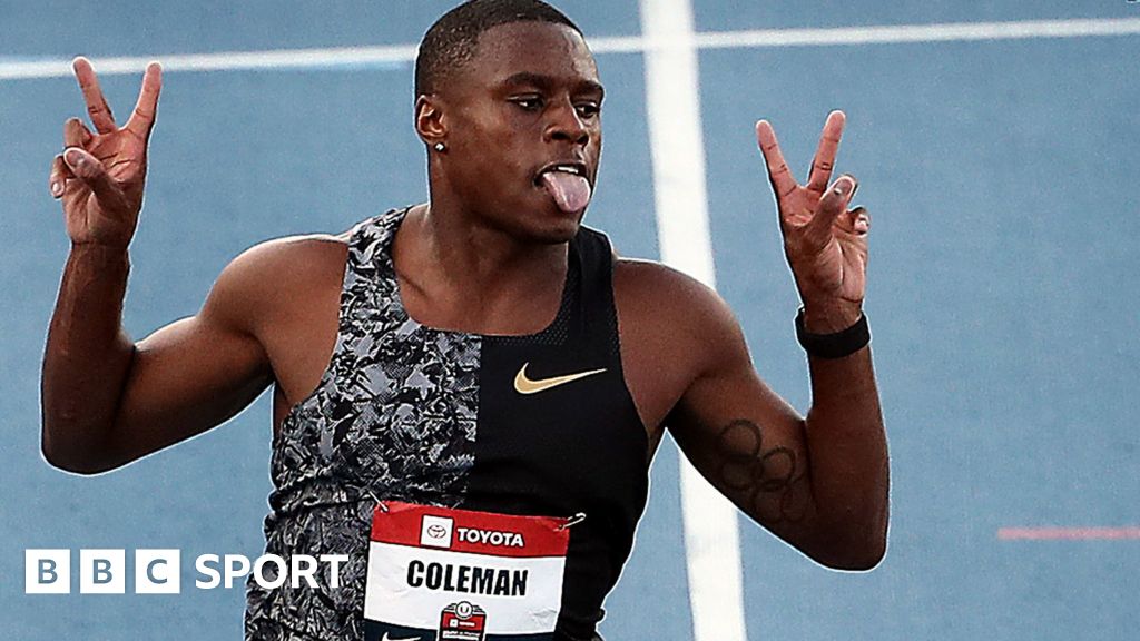 US Championships: Christian Coleman eases to victory in 100m final ...