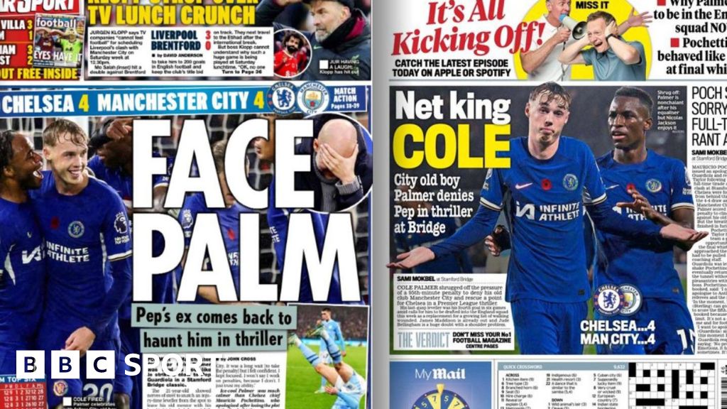 Chelsea: The papers praise Cole Palmer - BBC Sport