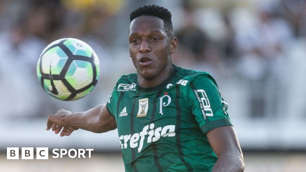 Yerry Mina: Barcelona to sign Colombian defender from Palmeiras - BBC Sport