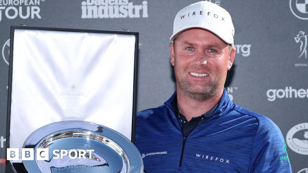 Jonathan Caldwell wins first European Tour event in Sweden - BBC Sport