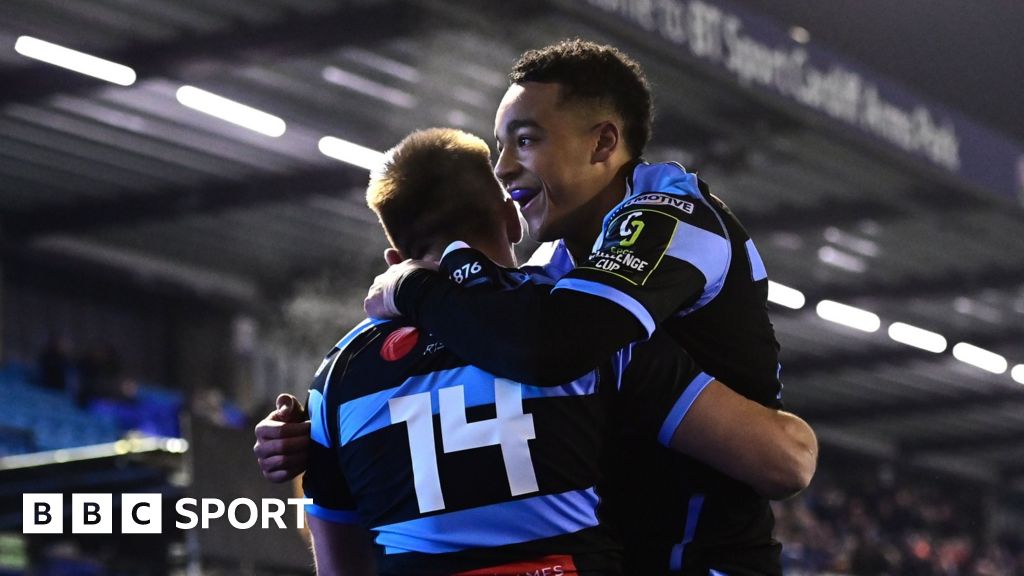 European Challenge Cup: Newcastle 10-47 Cardiff - Josh Adams crosses ...