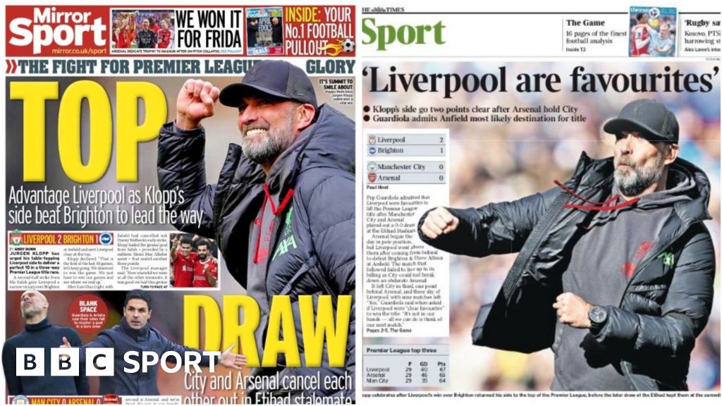 Liverpool: Newspapers on Premier League title race - BBC Sport