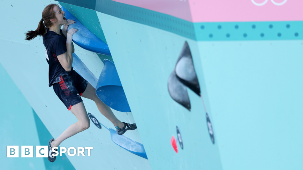 British climbing in battle to reach Olympic final - BBC Sport