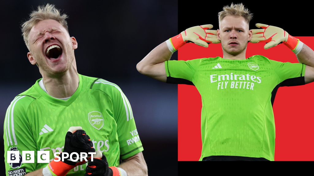 Aaron Ramsdale: Arsenal goalkeeper's relief after Brentford win - BBC Sport