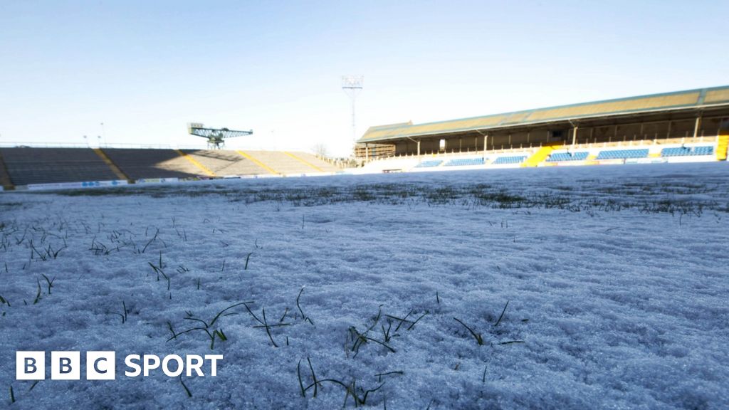 Two Scottish Championship matches postponed due to frozen pitch - BBC Sport