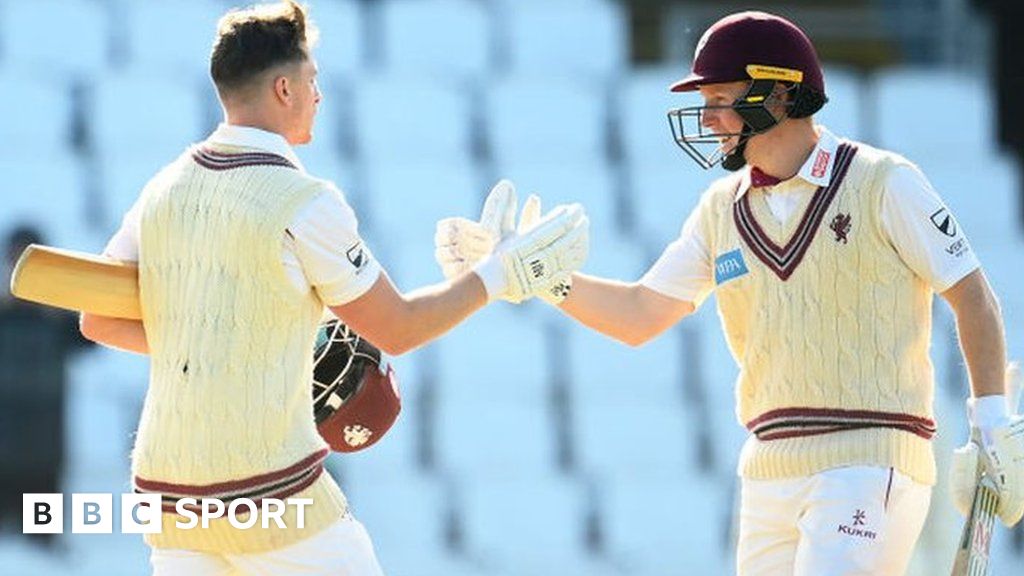 County Championship: Tom Abell and James Rew hit tons for Somerset in ...