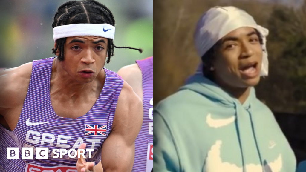 Runner-rapper Rio Mitcham targets gold medals & discs - BBC Sport