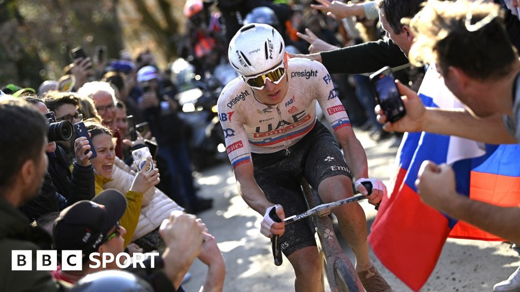 Strade Bianche: Tadej Pogacar claims stunning solo win - BBC Sport