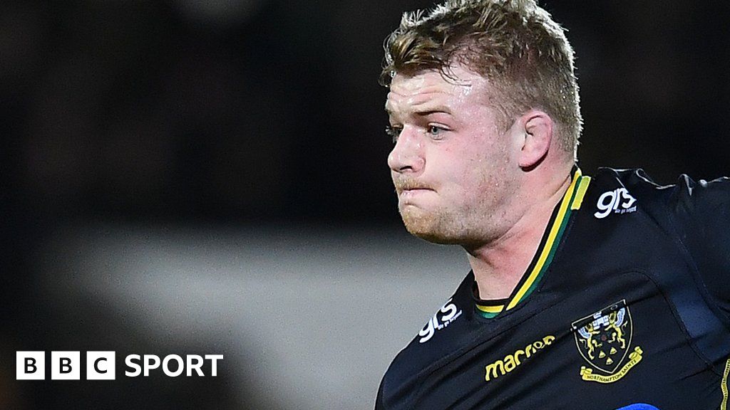 David Ribbans: Northampton Saints lock extends stay at Franklin's ...