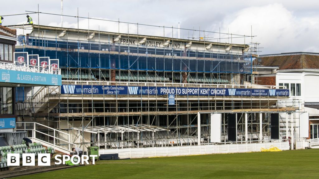 Spitfire Ground: Kent begin £300,000 Frank Woolley Stand restoration ...