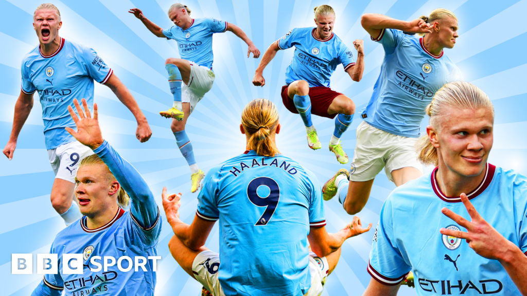 Erling Haaland: Manchester City striker called 'monster' as he beats ...