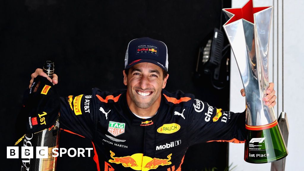 Daniel Ricciardo wins Chinese GP after series of overtakes - BBC Sport