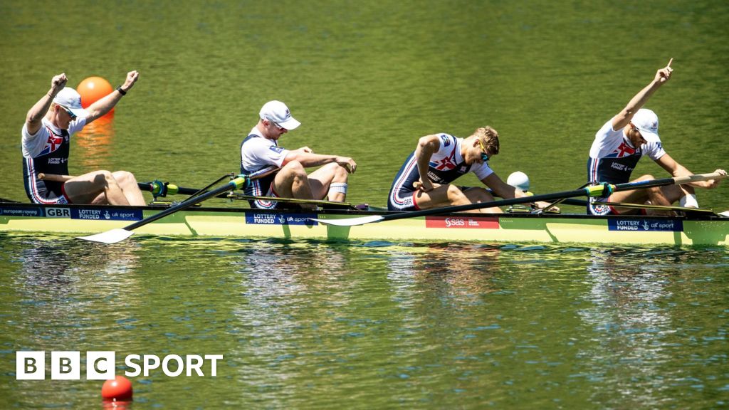 European Rowing Championships: Great Britain men's four win gold in ...