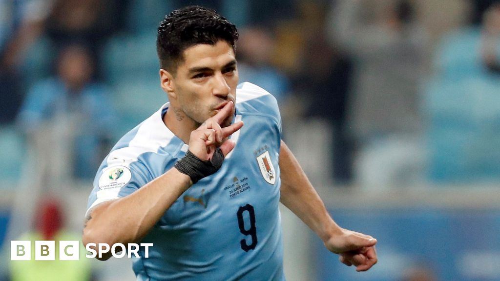 Copa America: Luis Suarez scores penalty as Uruguay twice come from ...