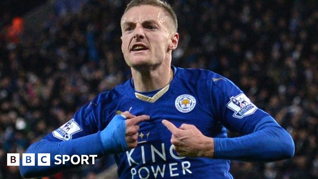 Jamie Vardy breaks record for goals in consecutive games - BBC Sport