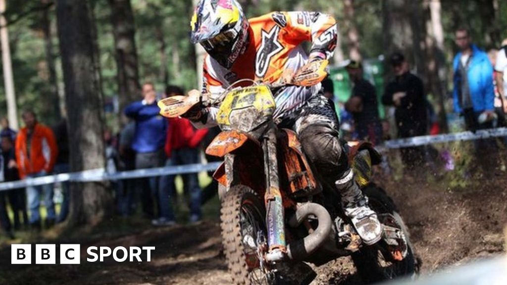 David Knight: Enduro star 'lucky' despite 'big training crash' - BBC Sport