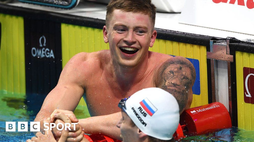 Adam Peaty sets second 50m breaststroke world record in day - BBC Sport