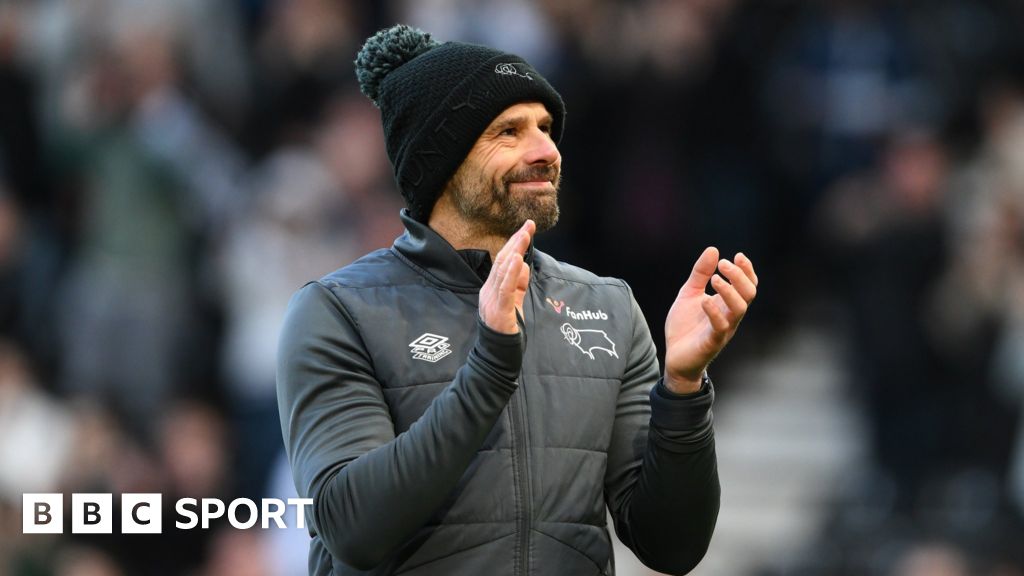 Derby County: Paul Warne wins League One's manager of the month award ...
