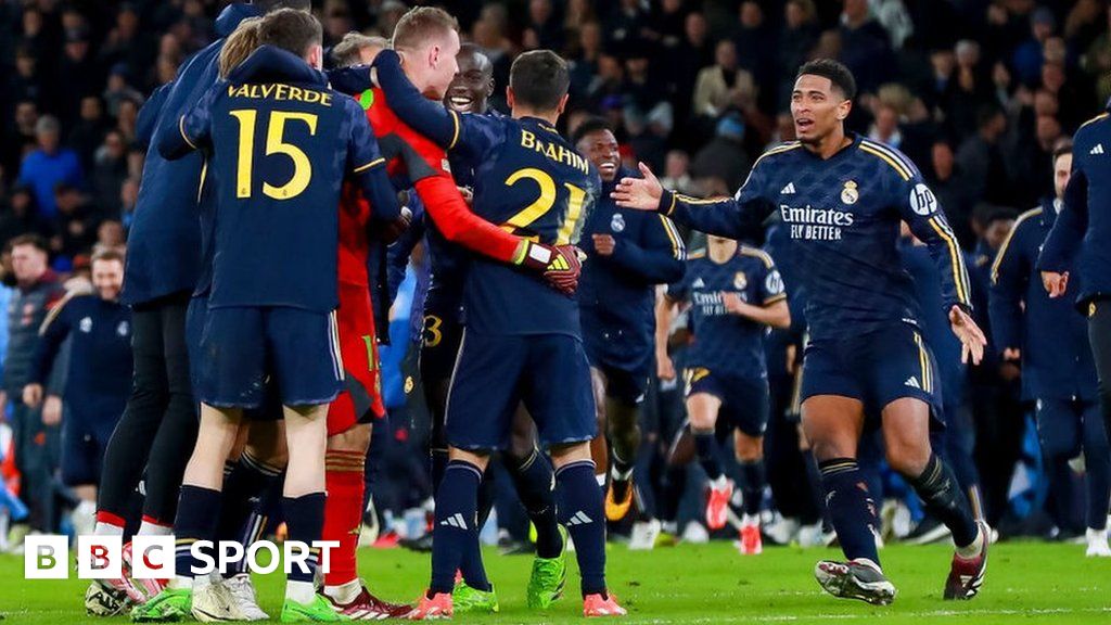 Manchester City 1-1 Real Madrid (agg 4-4, 3-4 on pens): Spaniards ...