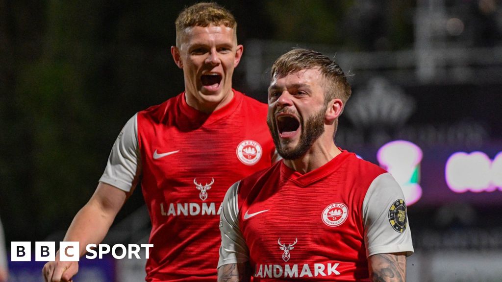 Irish Premiership: Lee Bonis double helps Larne ease past Glentoran ...
